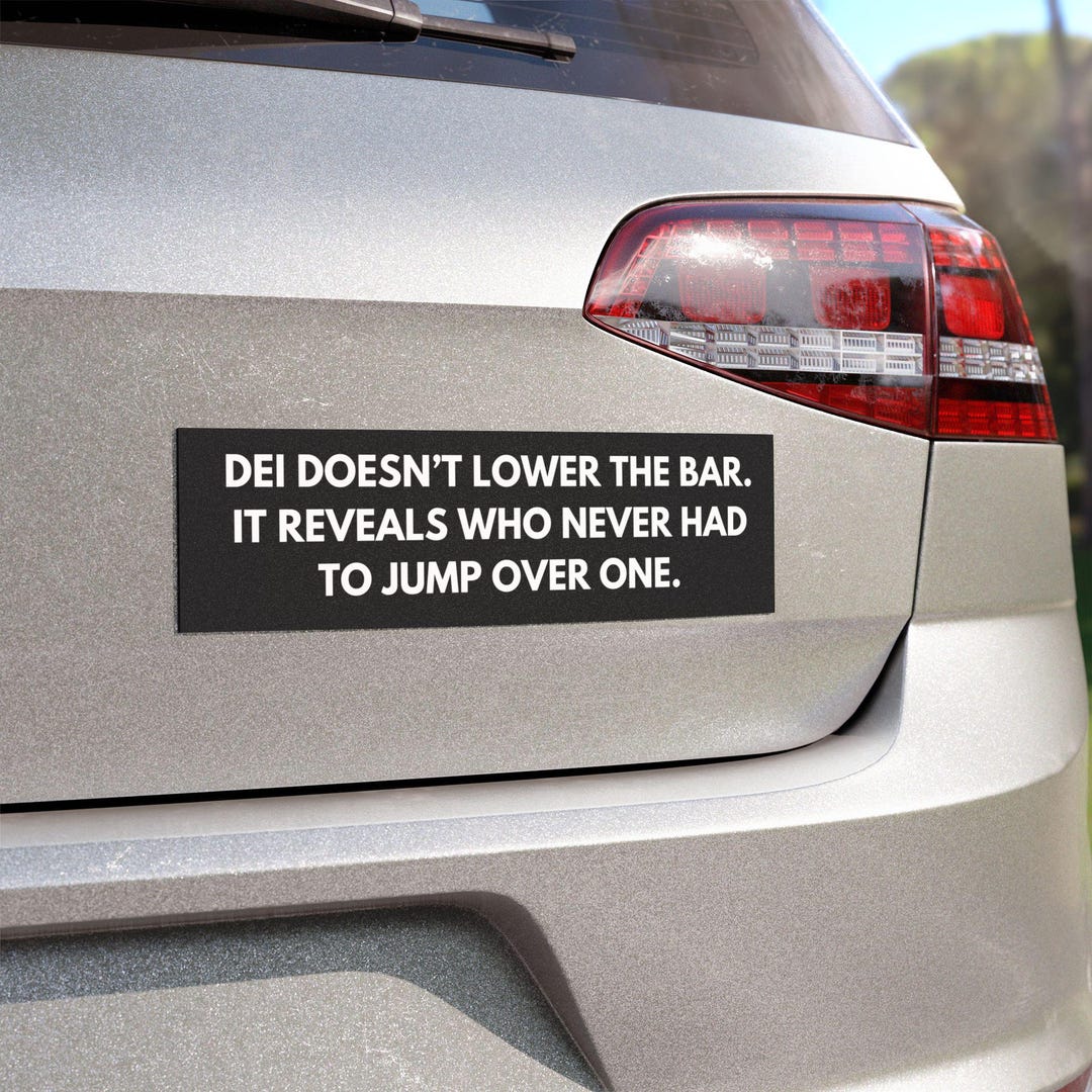DEI Exposes Privilege Car Bumper Sticker, Anti Meritocracy Truck Decal ...