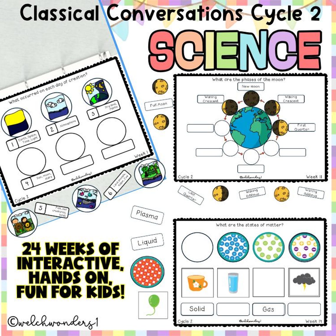 Classical Conversations Cycle 2 Science Interactive Binder | Homeschool ...