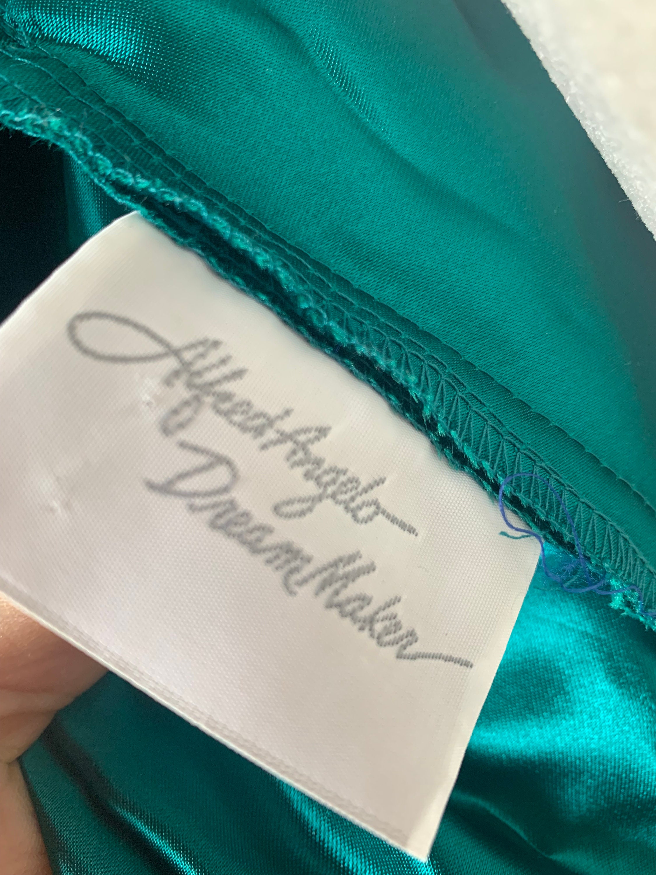 Vintage 80s 90s Puff Sleeve Big Bow Taffeta Alfred Angelo Dreammaker ...