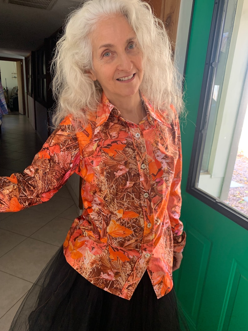 True Vintage 1970s Wide Collar Shirt Styled by Terry Chicago With Bird ...