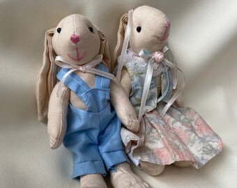 Hand Sewn Bunny - Etsy