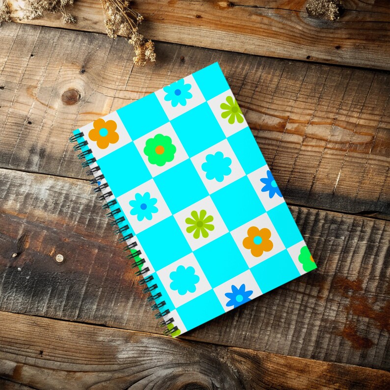 Colorful Spiral Notebook, Ruled Line Journal, Trendy Stationery ...