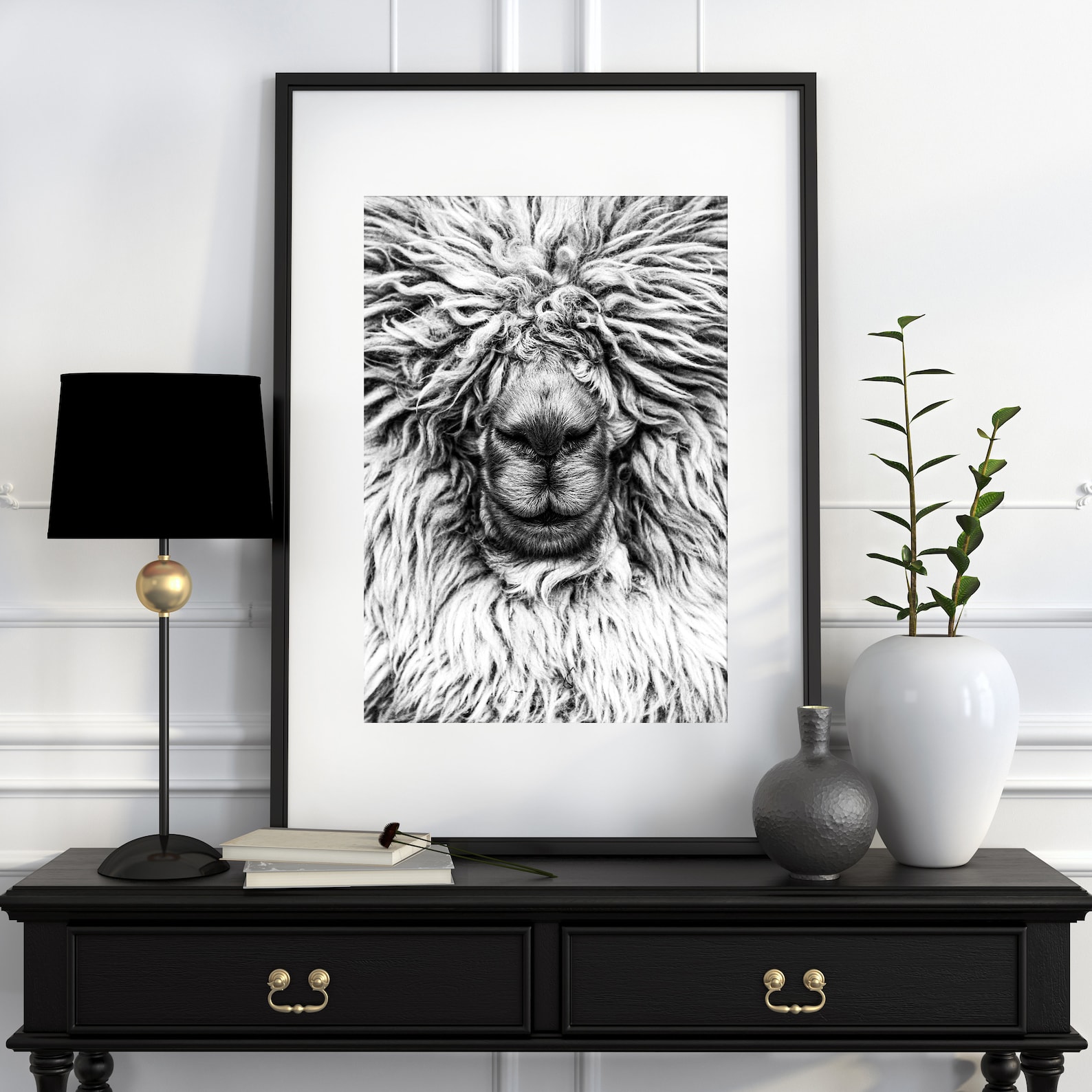 Elegant Black and White Animal Photo Gallery Wall Photography Print ...