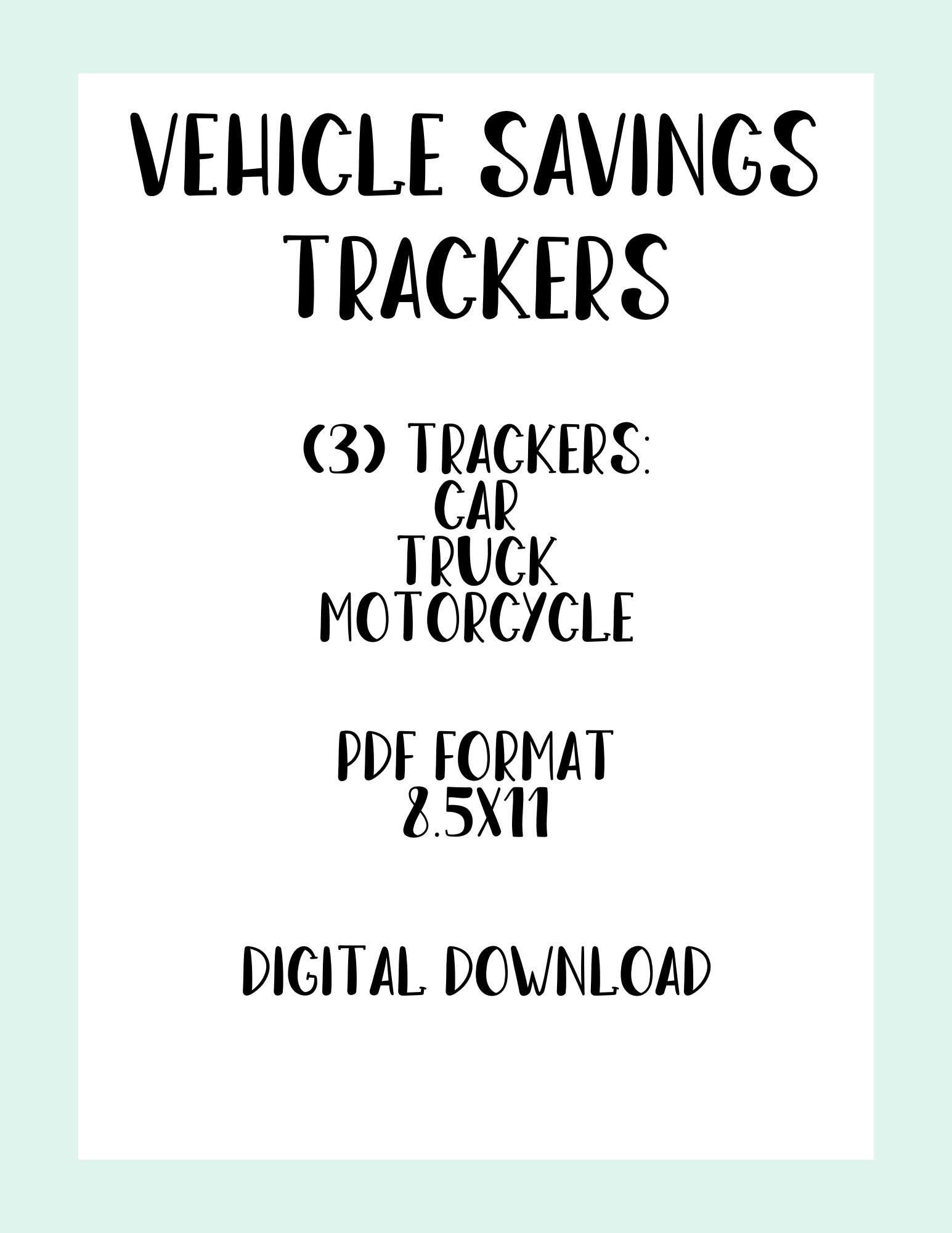 Vehicle Savings Tracker, Car Savings, Truck Savings, Motorcycle Savings ...