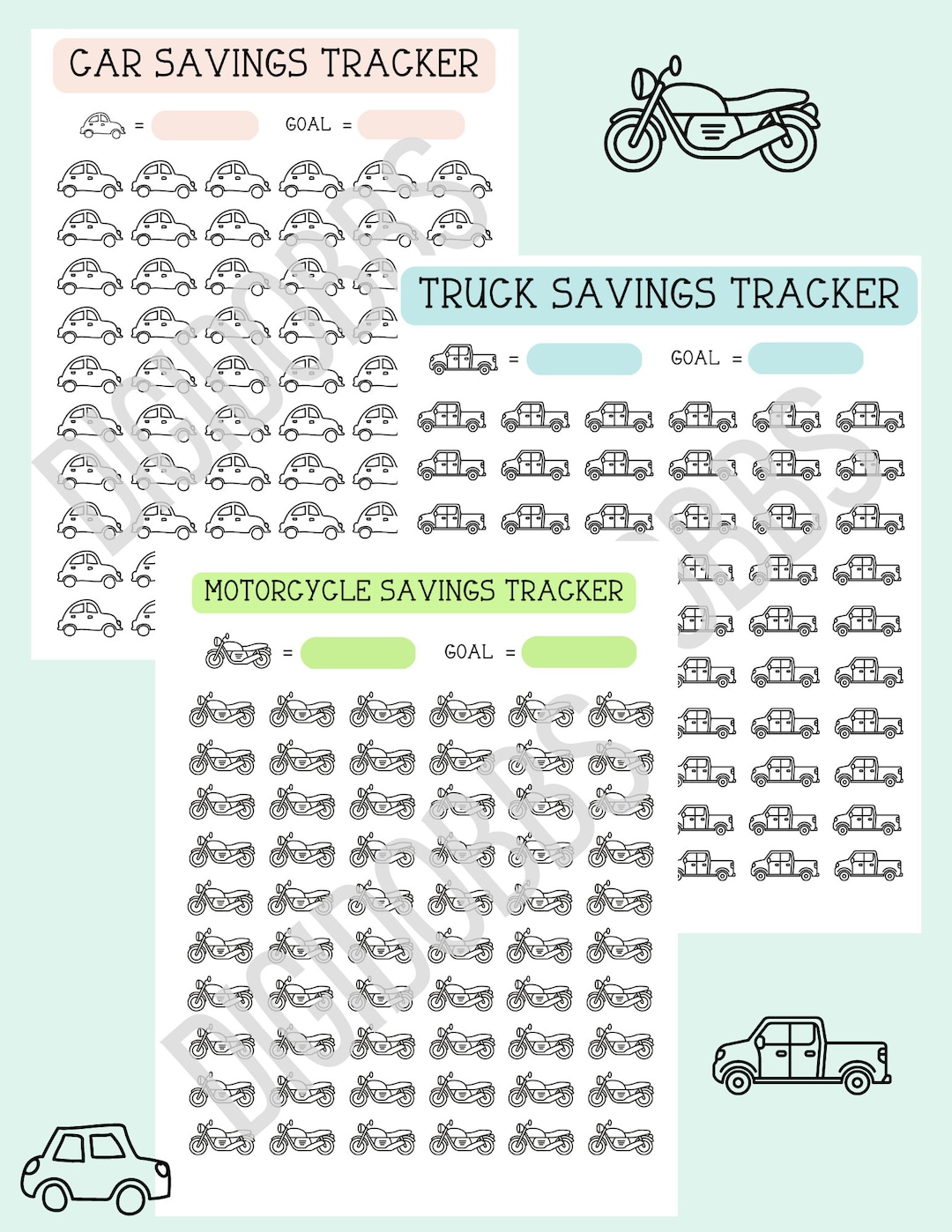 Vehicle Savings Tracker, Car Savings, Truck Savings, Motorcycle Savings ...