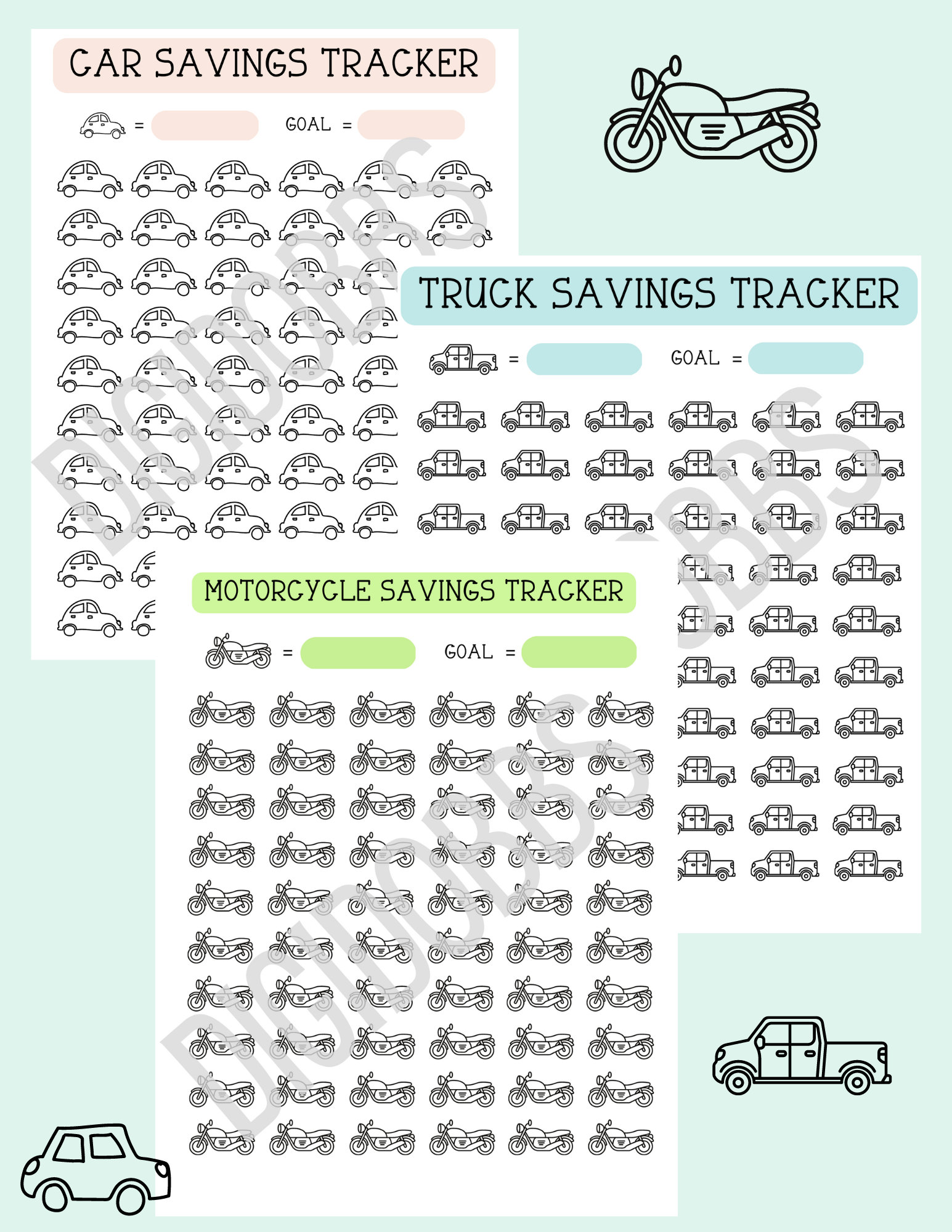 Vehicle Savings Tracker, Car Savings, Truck Savings, Motorcycle Savings ...