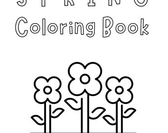 Whimsical Flowers 23 Sheets Coloring Book - Etsy