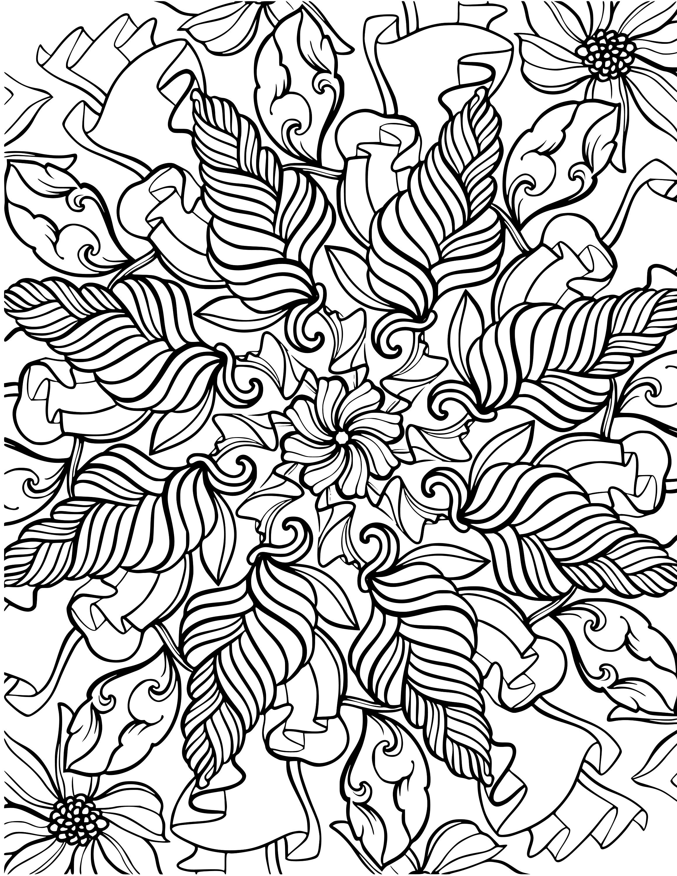 Whimsical Flowers (23 Sheets) Coloring Book - Etsy