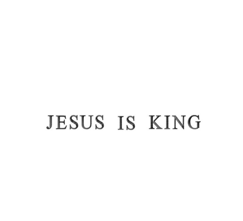 Jesus is King 5x7 Embroidery File - Etsy