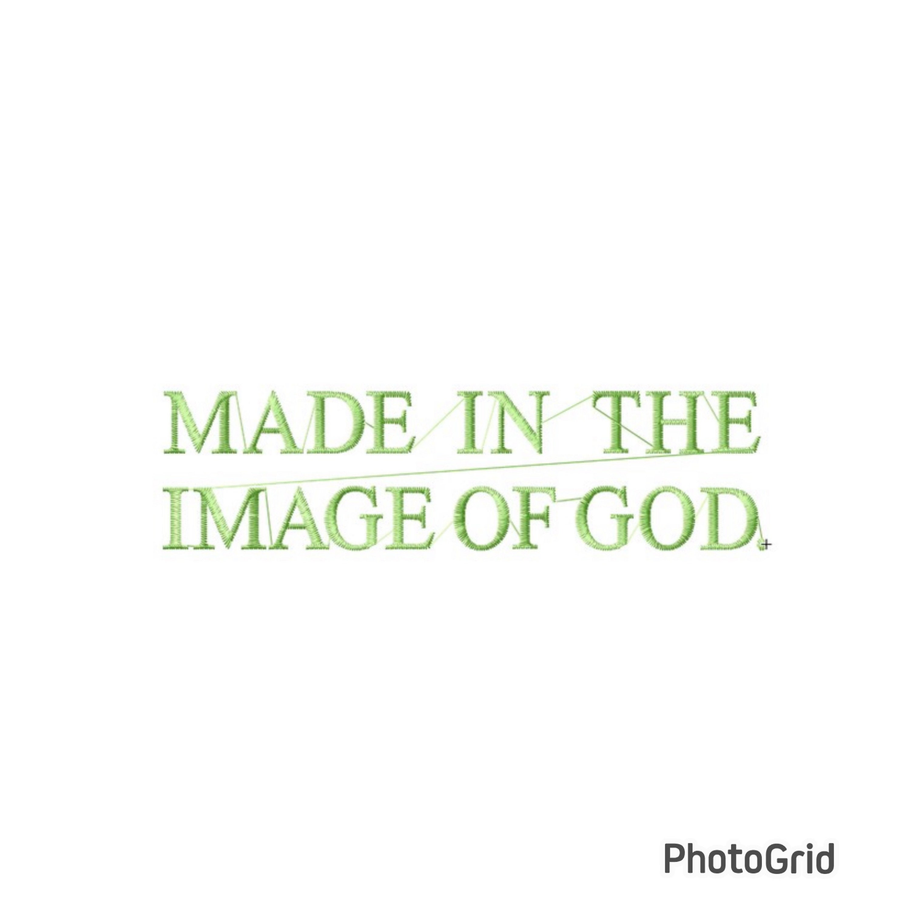 Made in the Image of God. 5x7 Embroidery File - Etsy