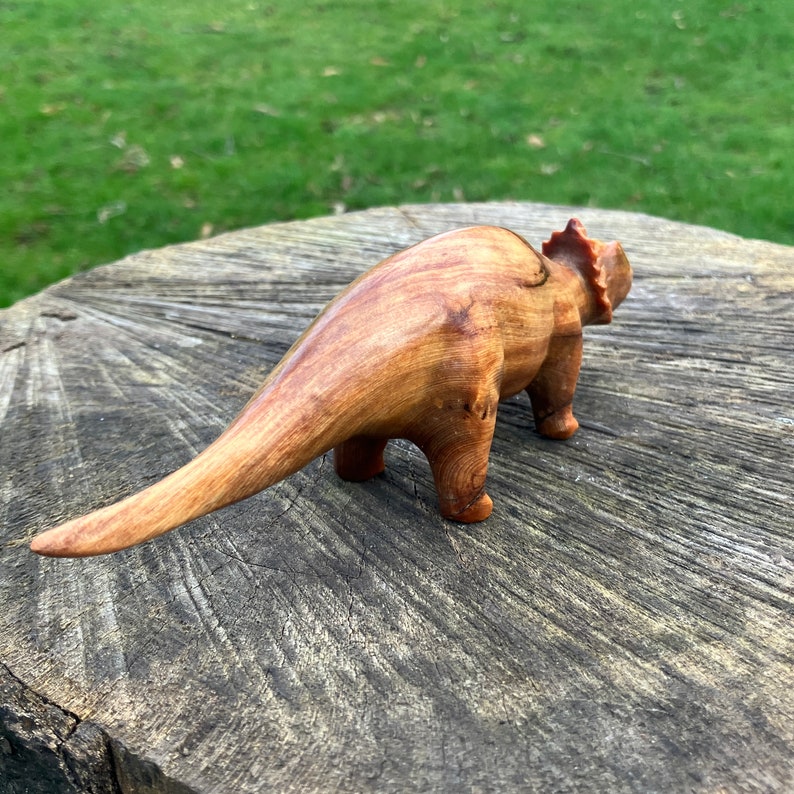 Wooden Ankylosaurus Dinosaur 7 In, Hand Carved From Translucent Agathis ...