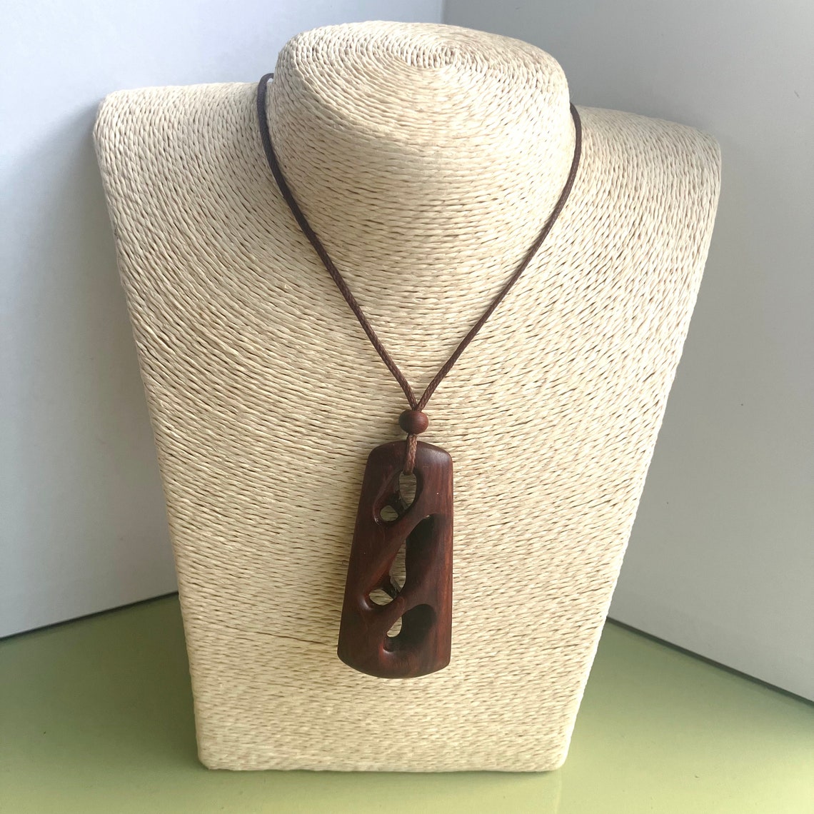 Wooden Infinity Crisscross Four Leaf Clove Toki Styled Pendant Hand ...