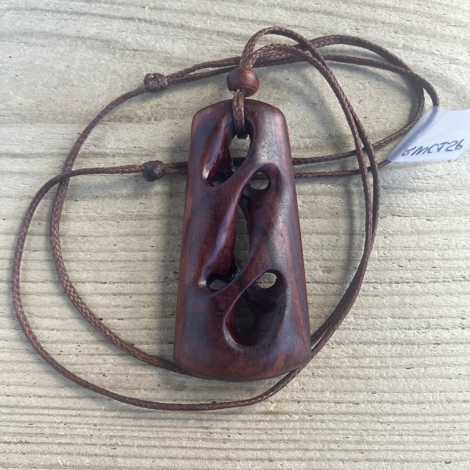 Wooden Infinity Crisscross Four Leaf Clove Toki Styled Pendant Hand ...