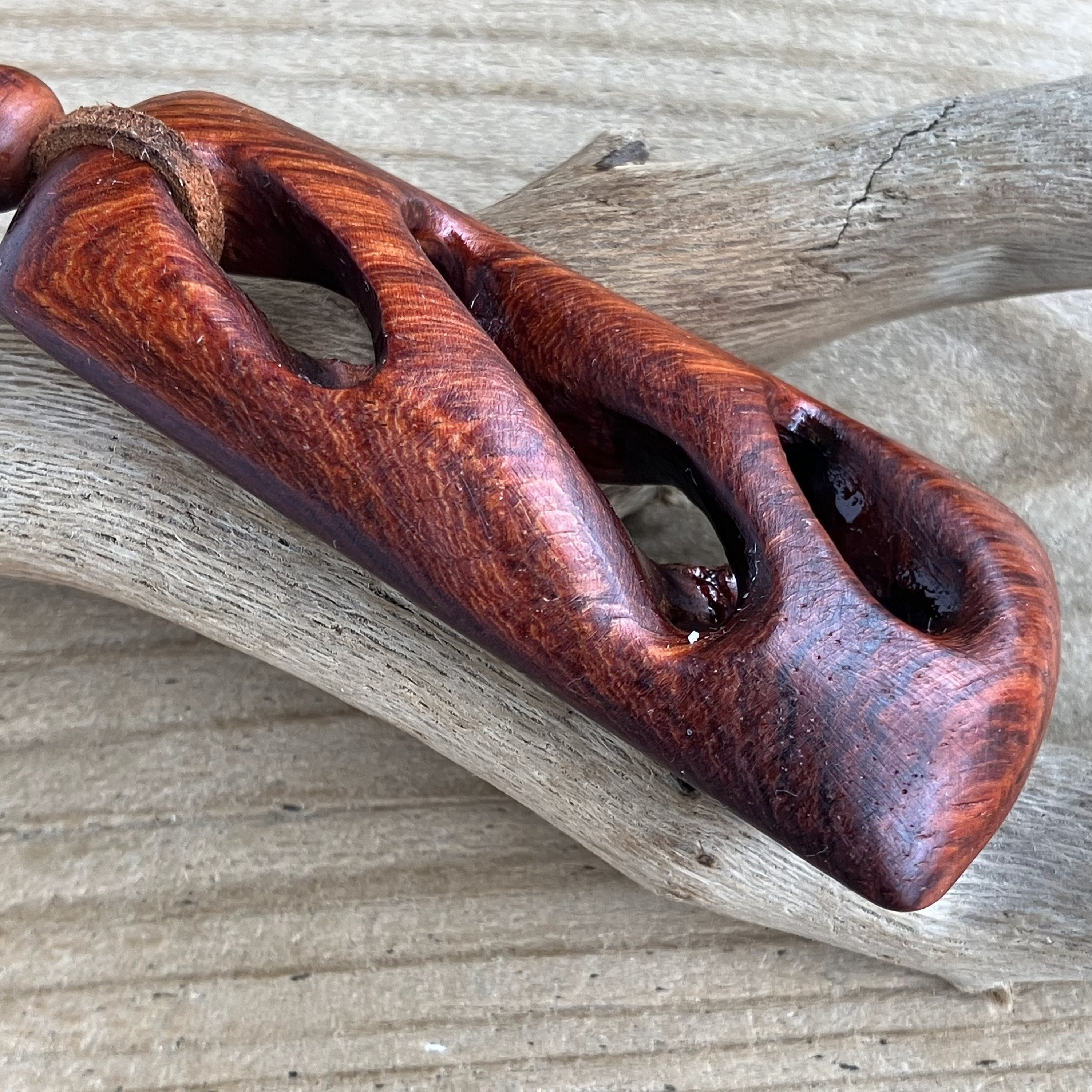 Wooden Infinity Crisscross Four Leaf Clove Toki Styled Pendant Hand ...