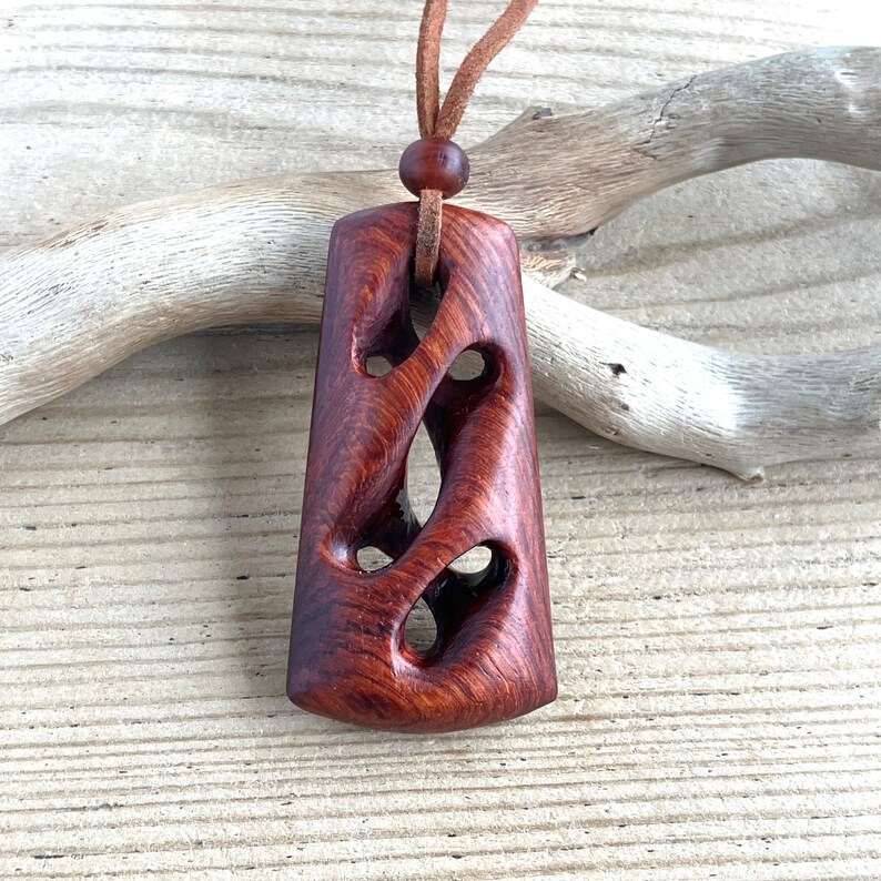 Wooden Infinity Crisscross Four Leaf Clove Toki Styled Pendant Hand ...