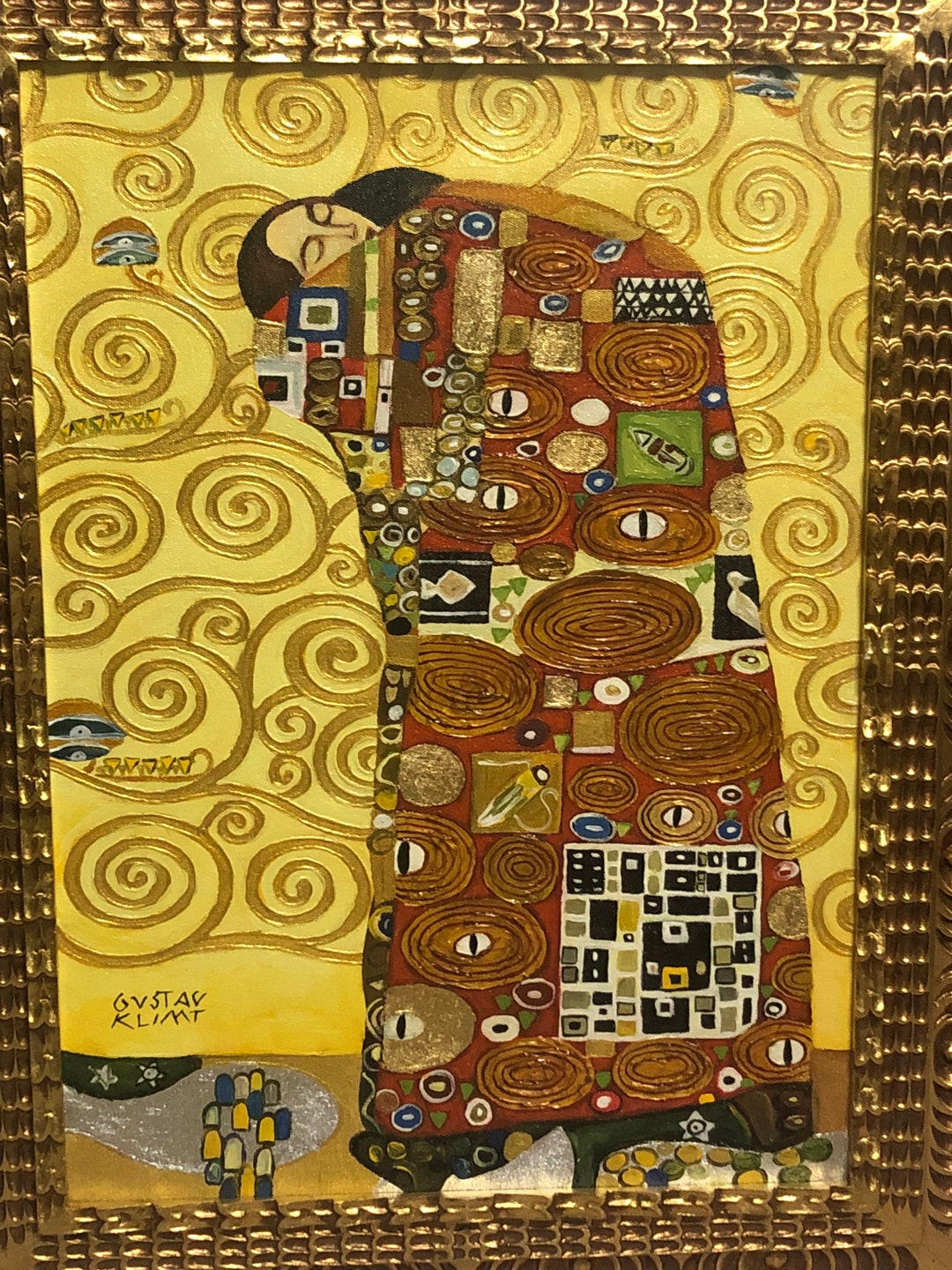 Spirals by Gustav Klimt Oil Painting on Canvas 1905 Rare - Etsy