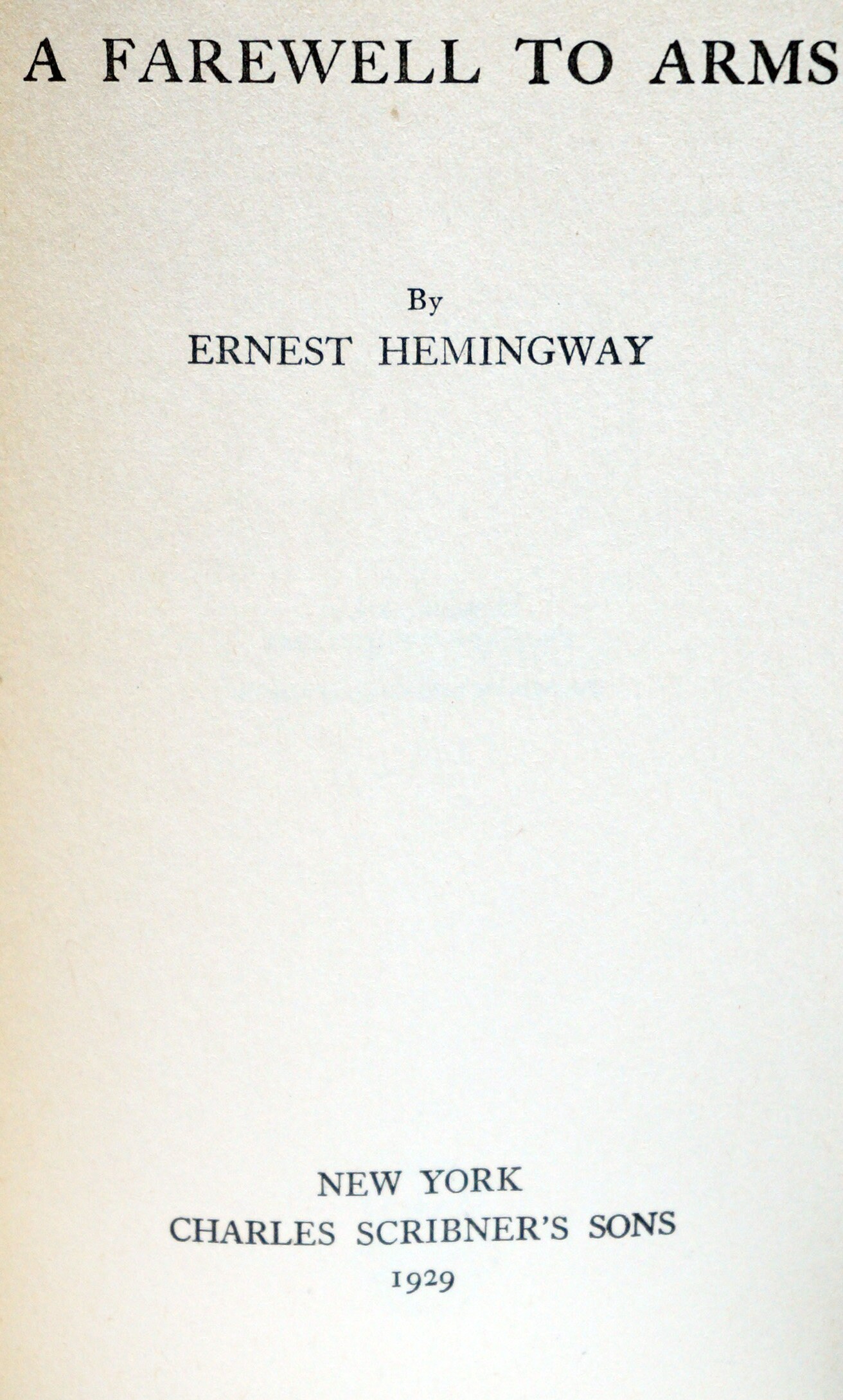 A Farewell to Arms by Ernest Hemingway First Edition Rare Book 1929 - Etsy