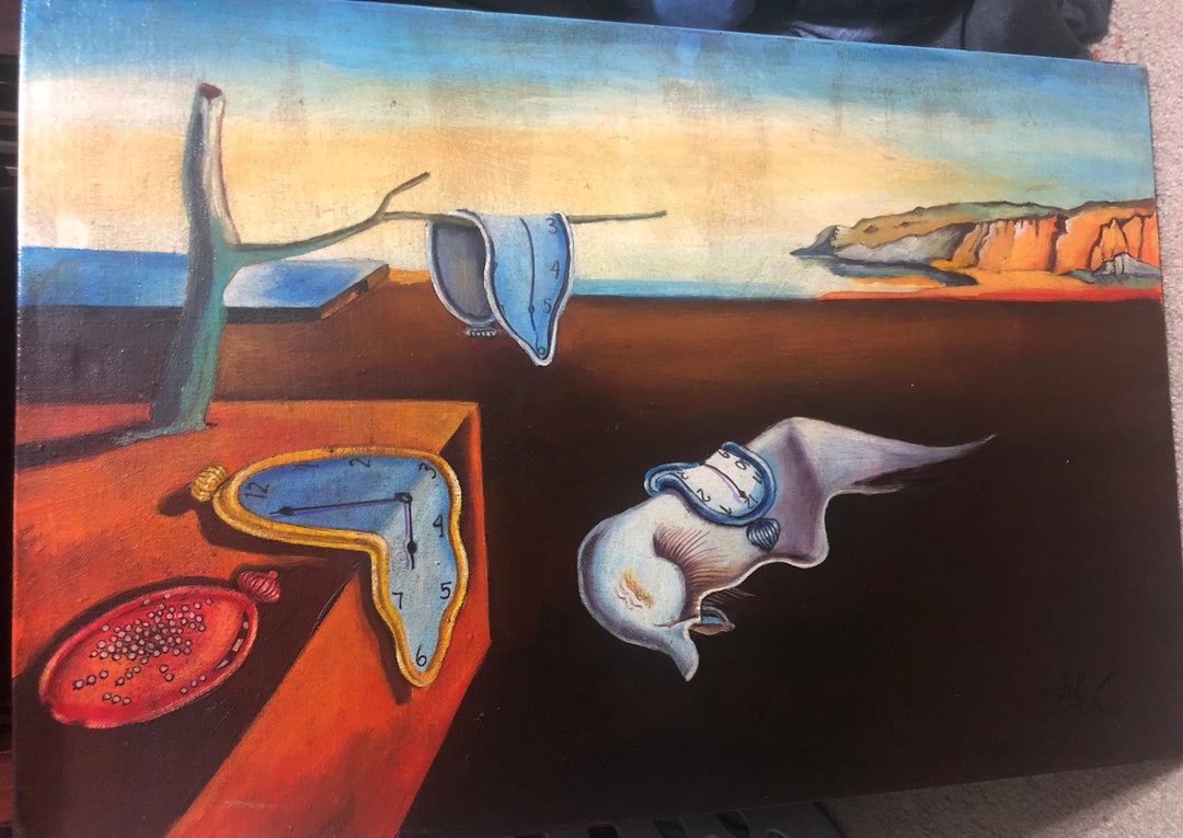 Persistence of Memory by Salvador Dali Signed Painting Oil on Canvas ...