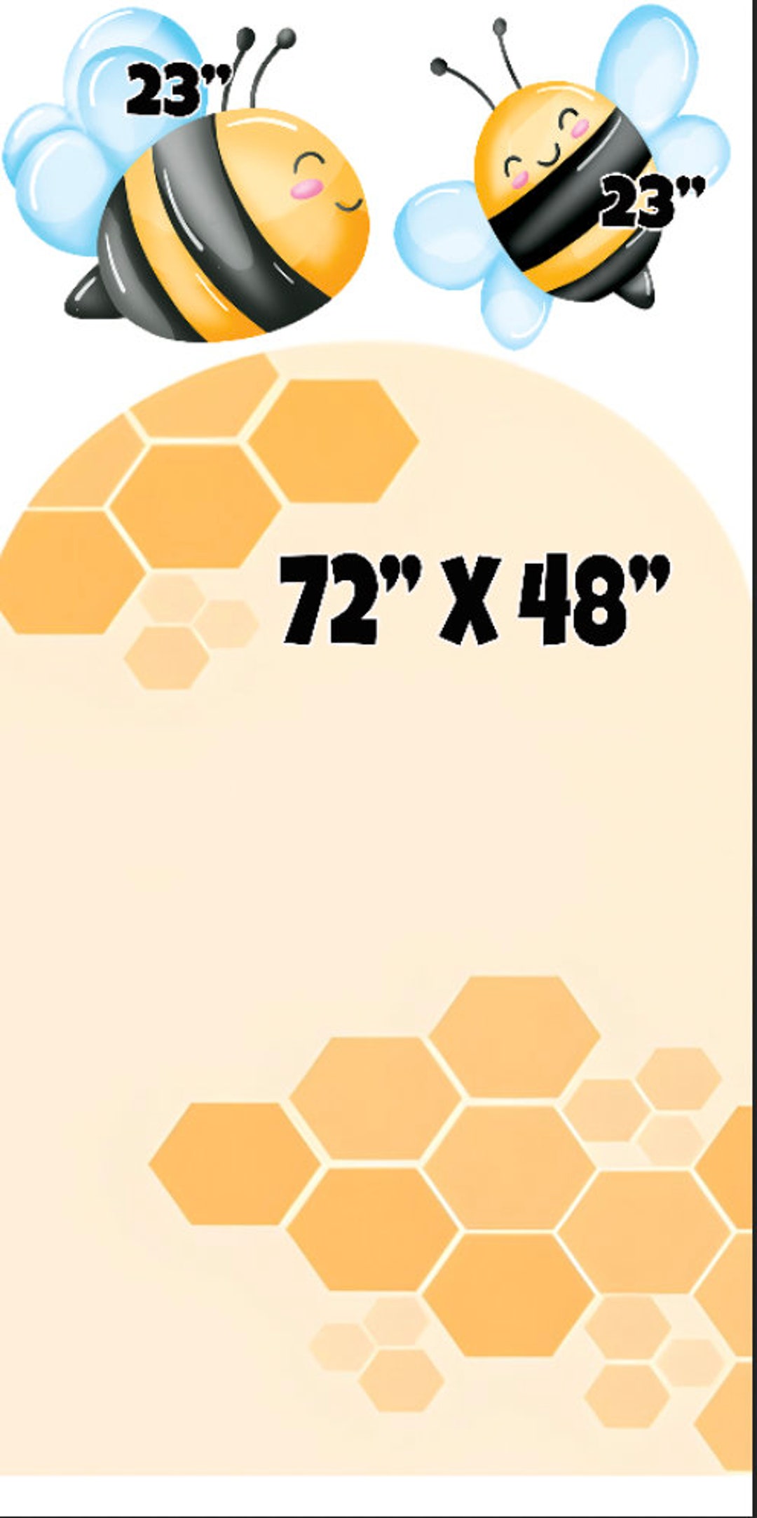 Yard Card Lawn Decor: Bee Panel Decoration Backdrops Coroplast Cutouts ...