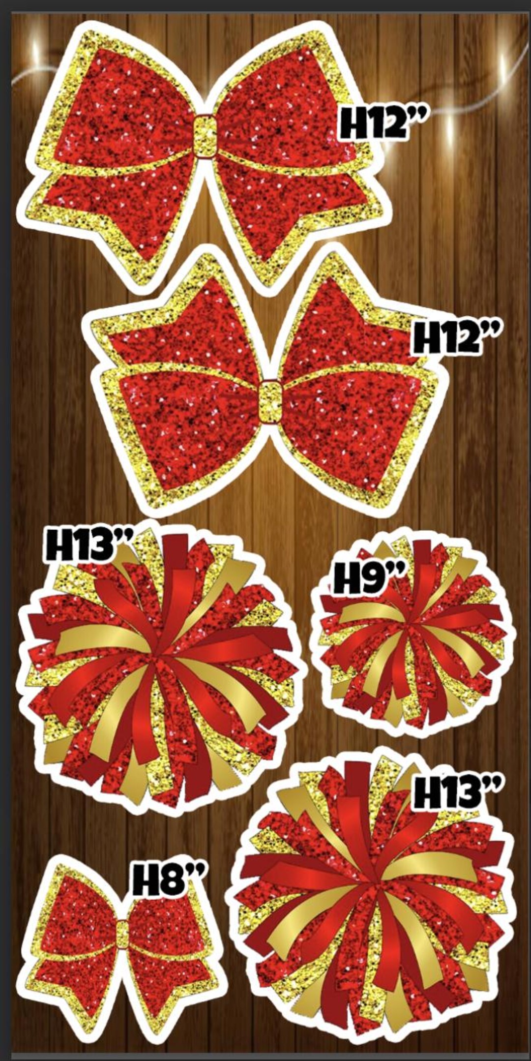 Yard Card Lawn Decor: Cheer Decoration Backdrops Coroplast Cutouts ...