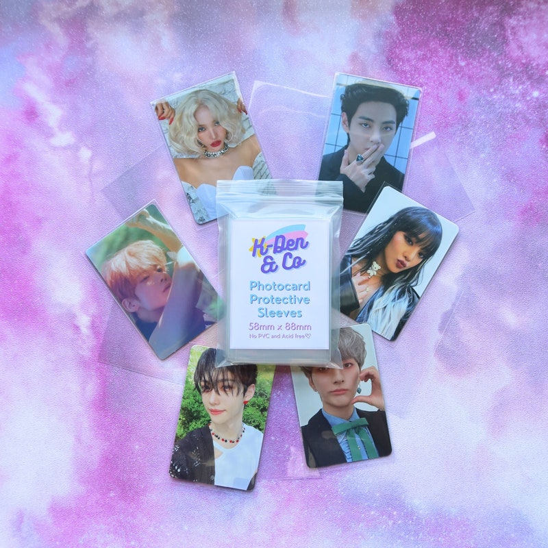 Kpop Photo Cards Sleeves - Etsy UK