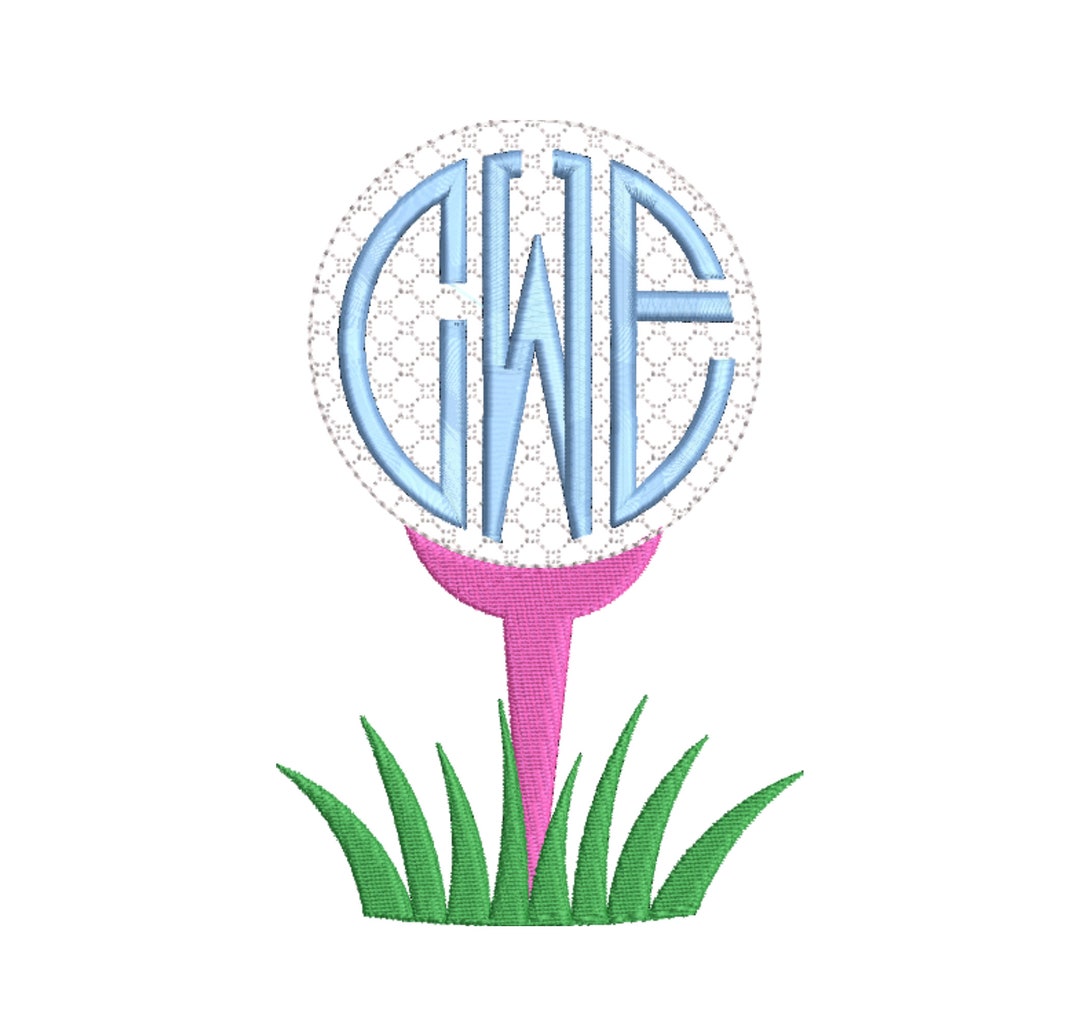 Golf Tee Monogram Frame - 3 Styles in 3 Sizes - Etsy