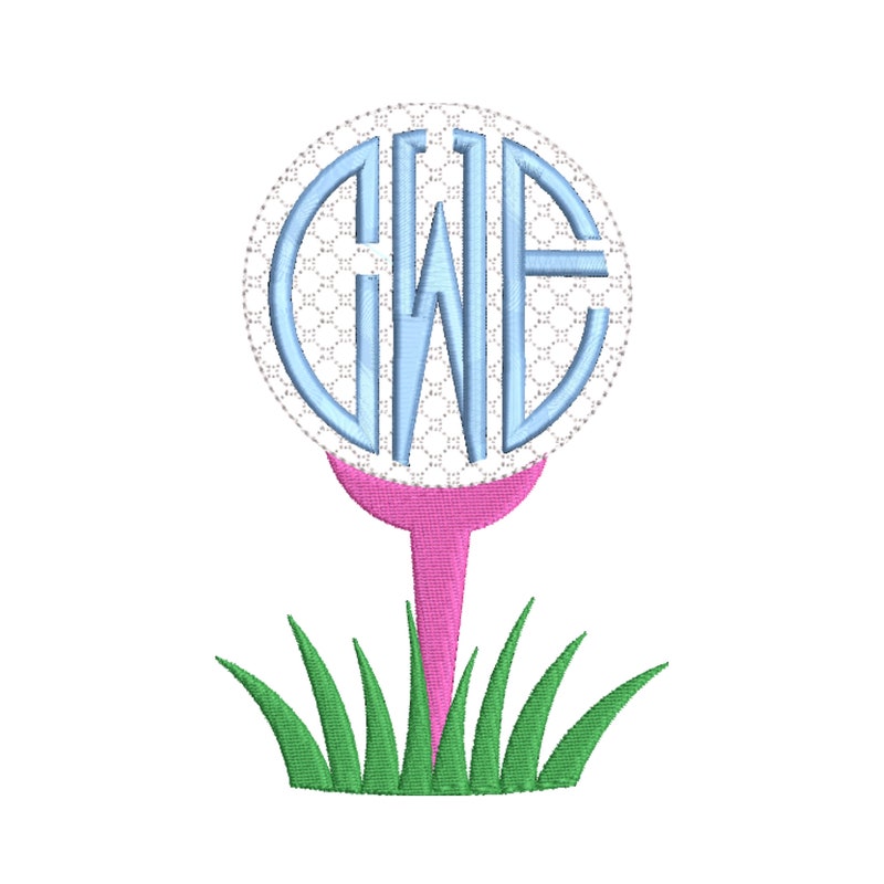 Golf Monogram Font - Etsy