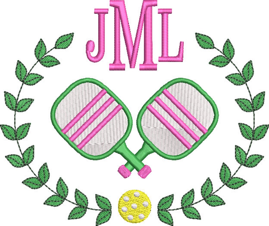 Pickleball Wreath Monogram - Etsy