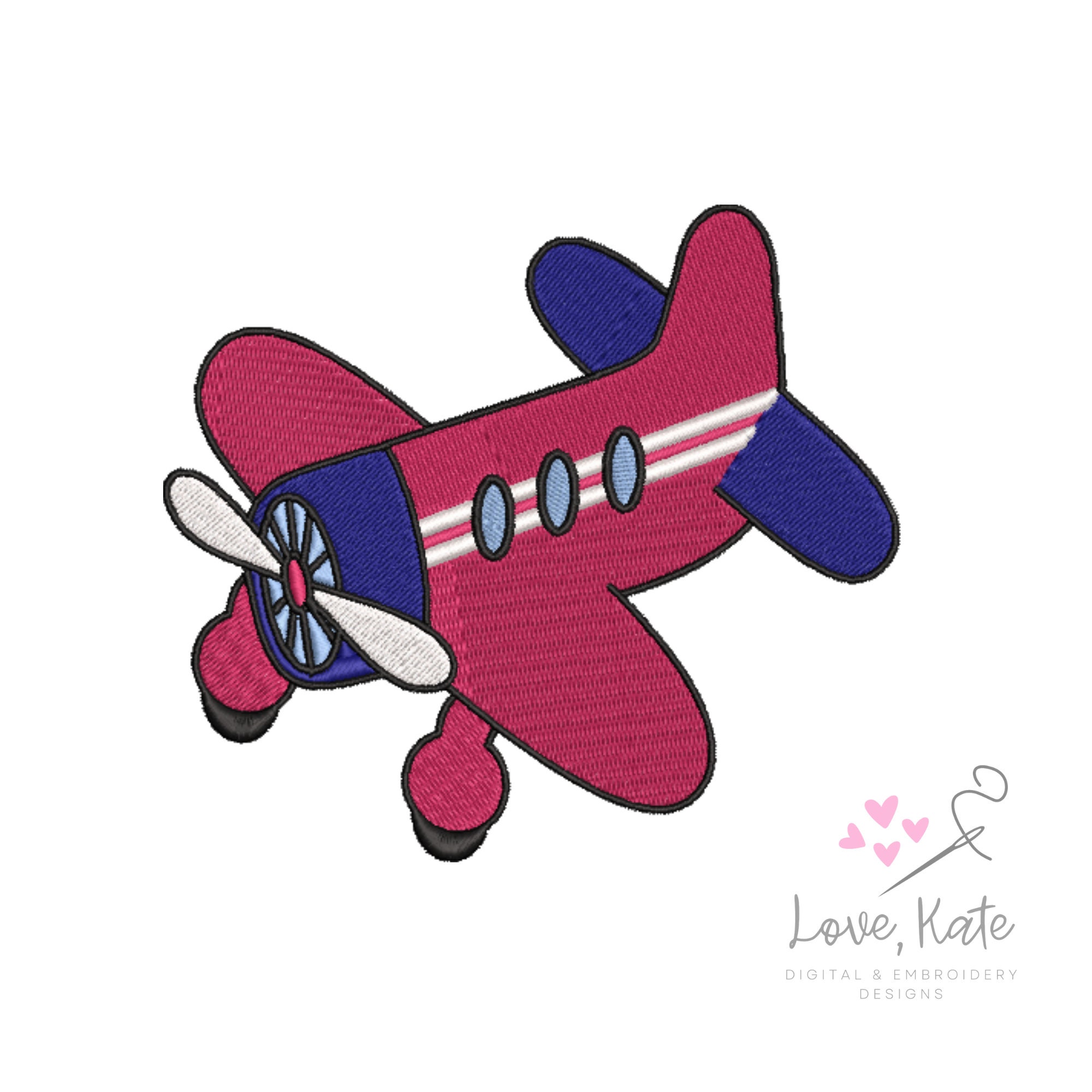 Airplane Embroidery Designs and Frame 3 Styles 4 Sizes - Etsy