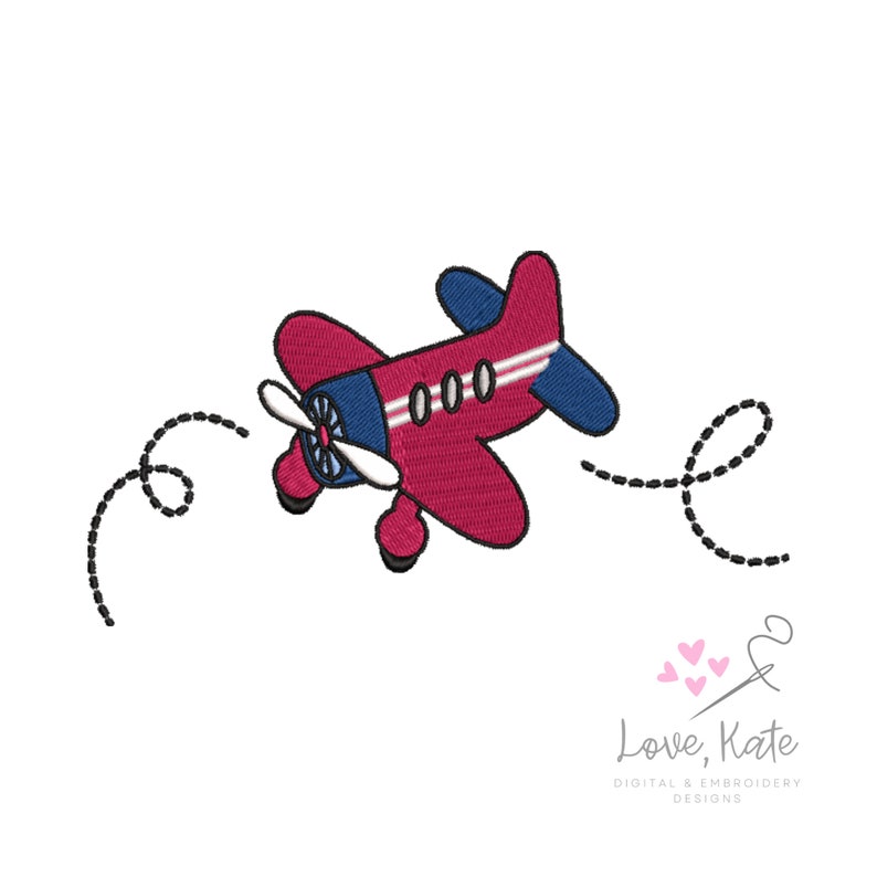 Airplane Embroidery Designs and Frame 3 Styles 4 Sizes - Etsy