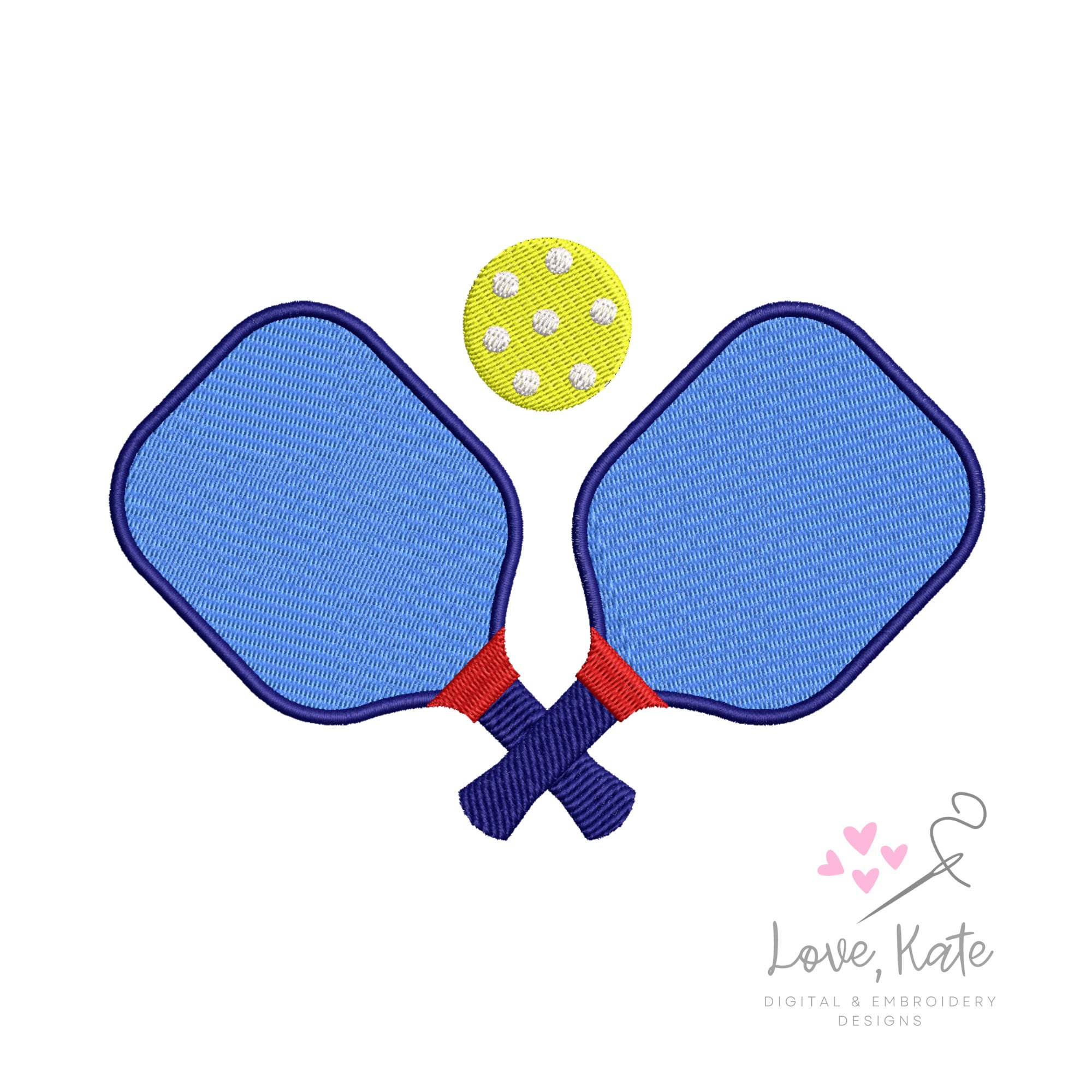 Pickleball Paddles Embroidery Design - 2 Styles | 5 Sizes - Etsy