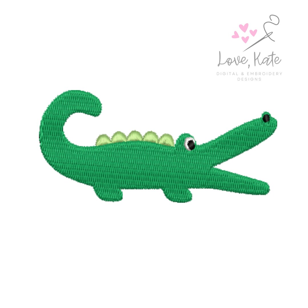 Mini Preppy Alligator Embroidery Design + Bigs Too! - Etsy