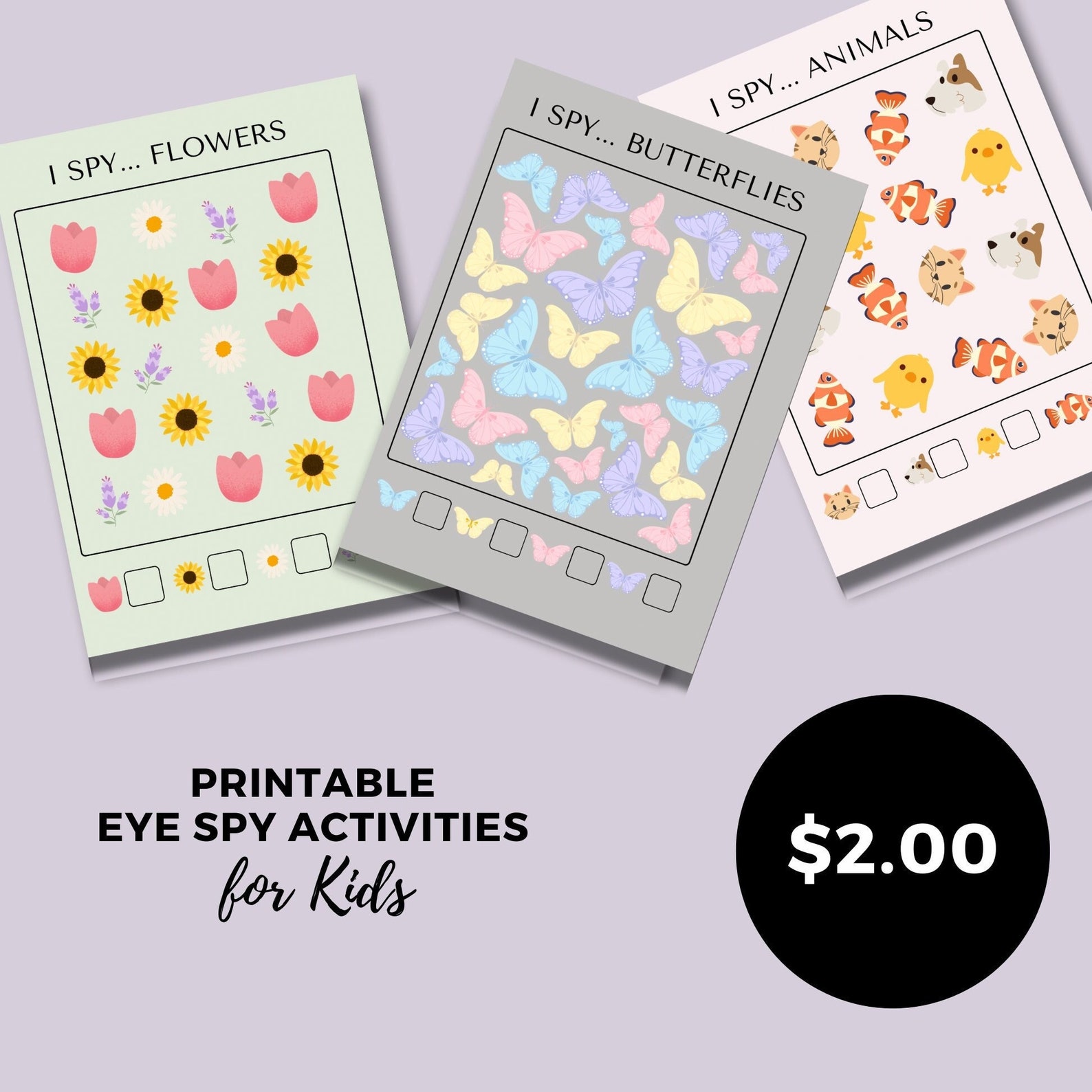 Printable Eye Spy Activities for Kids | Roadtrip Activity for Children ...