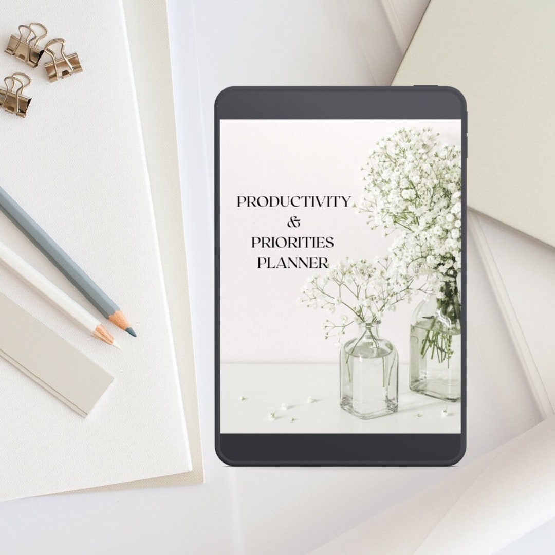 Productivity and Priorities Worksheet - Etsy