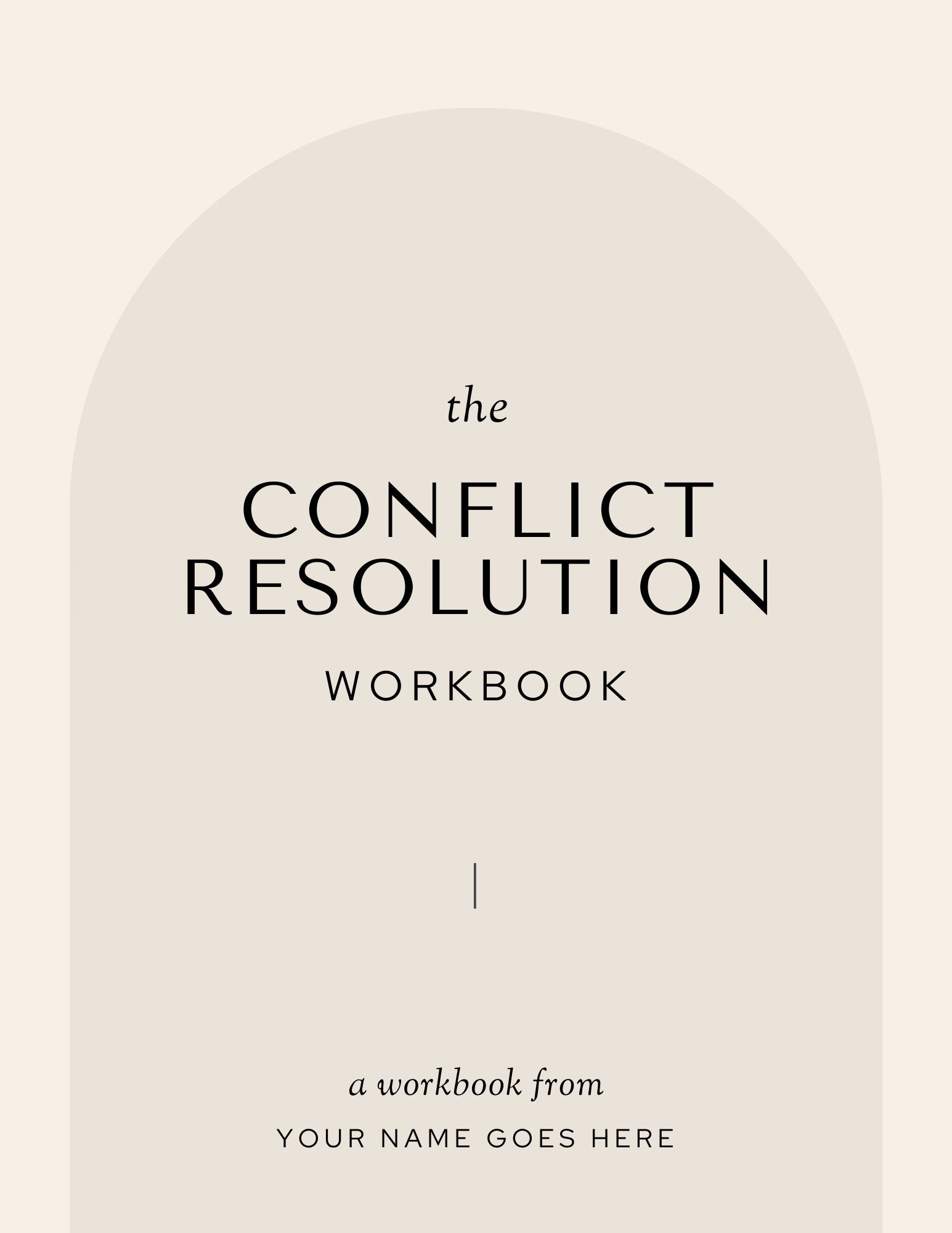 Conflict Resolution Workbook - Etsy