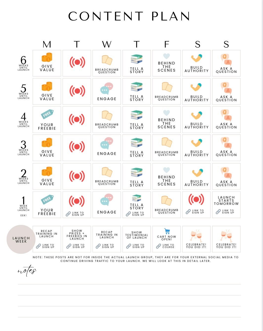 Course Launch Template - Etsy