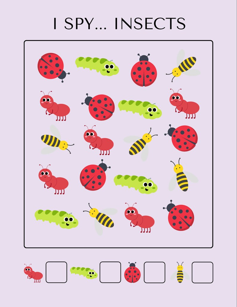 Printable Eye Spy Activities for Kids | Roadtrip Activity for Children ...