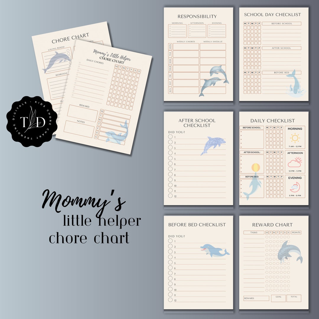 Mommy’s Little Helper Chore Chart - Etsy