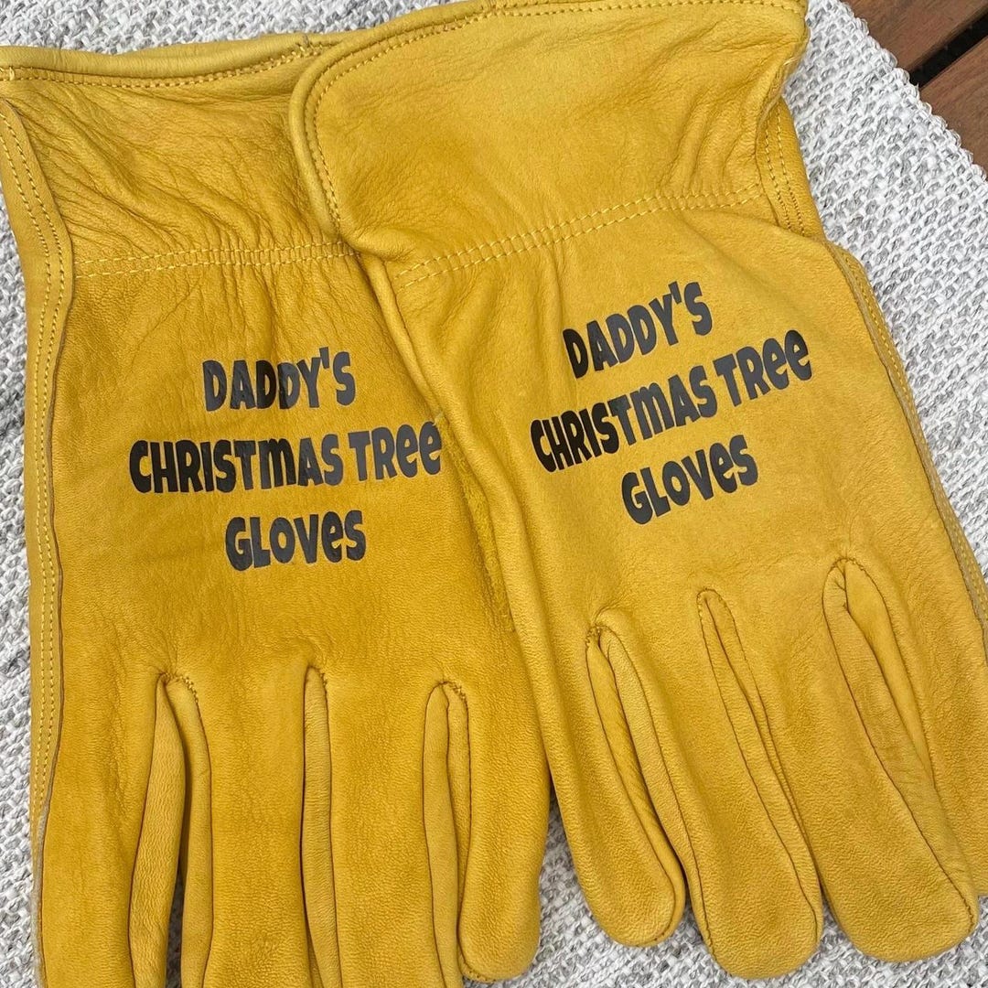 Personalized Leather Work Gloves, Custom Gardening Gloves, Gift for Dad ...