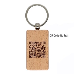 Personalized QR Code Keychain, Custom Engraved Keychain, Keychain With ...