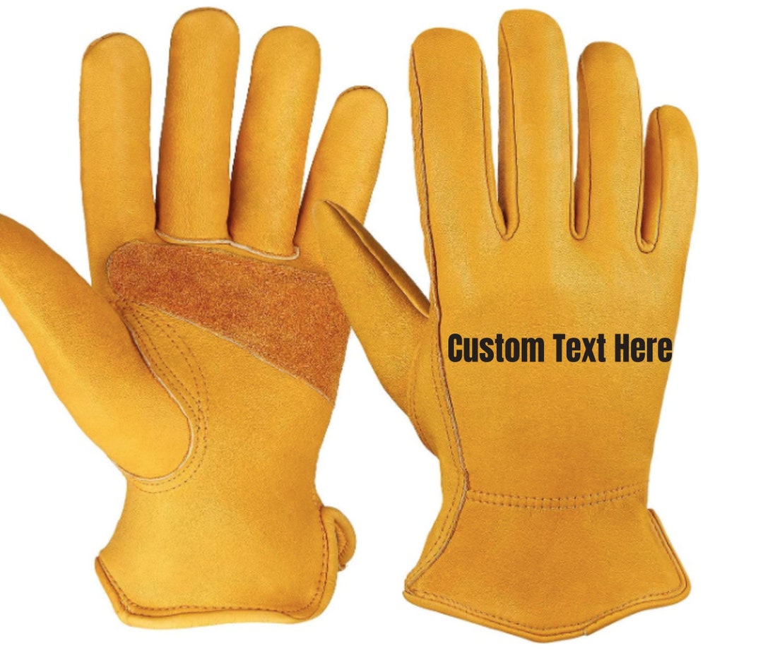 Personalized Work Gloves, Gardening Gloves, for Dad, Custom Gloves for ...