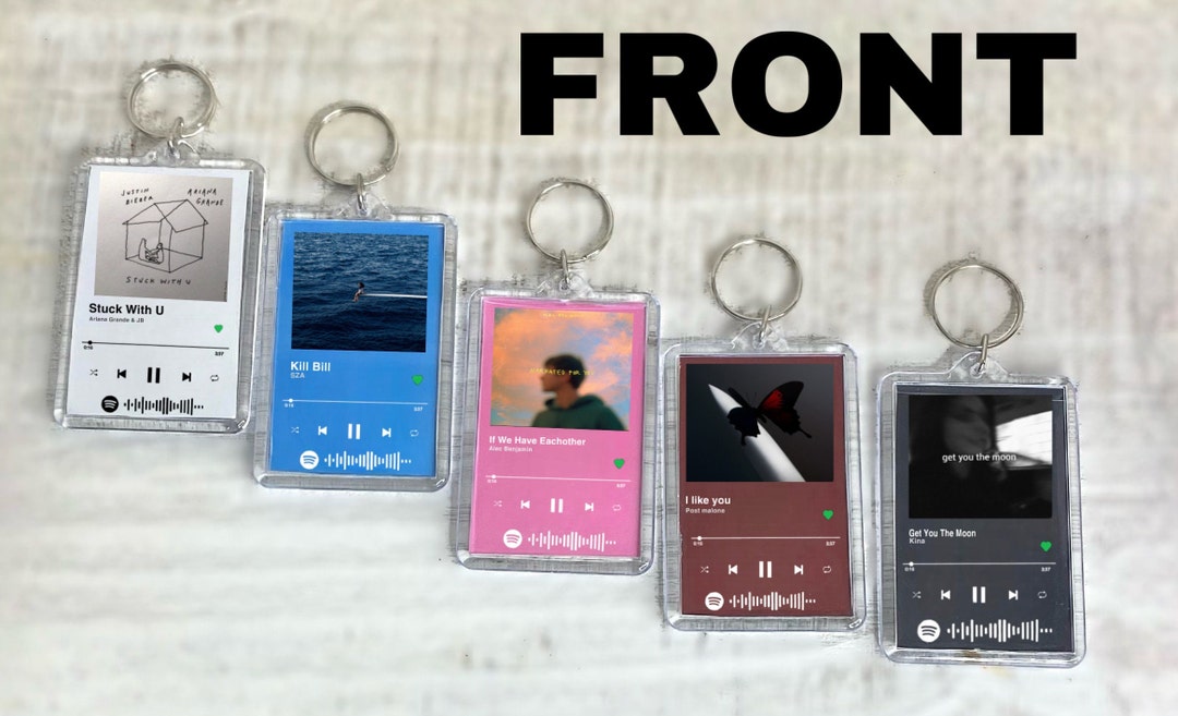 Custom Keychain, Song Keychain, Scannable, Keychain With Your Photo and ...