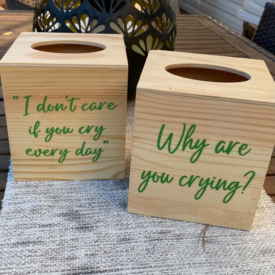 Personalized Wood Tissue Box Cover, Custom Tissue Box, Personalized ...