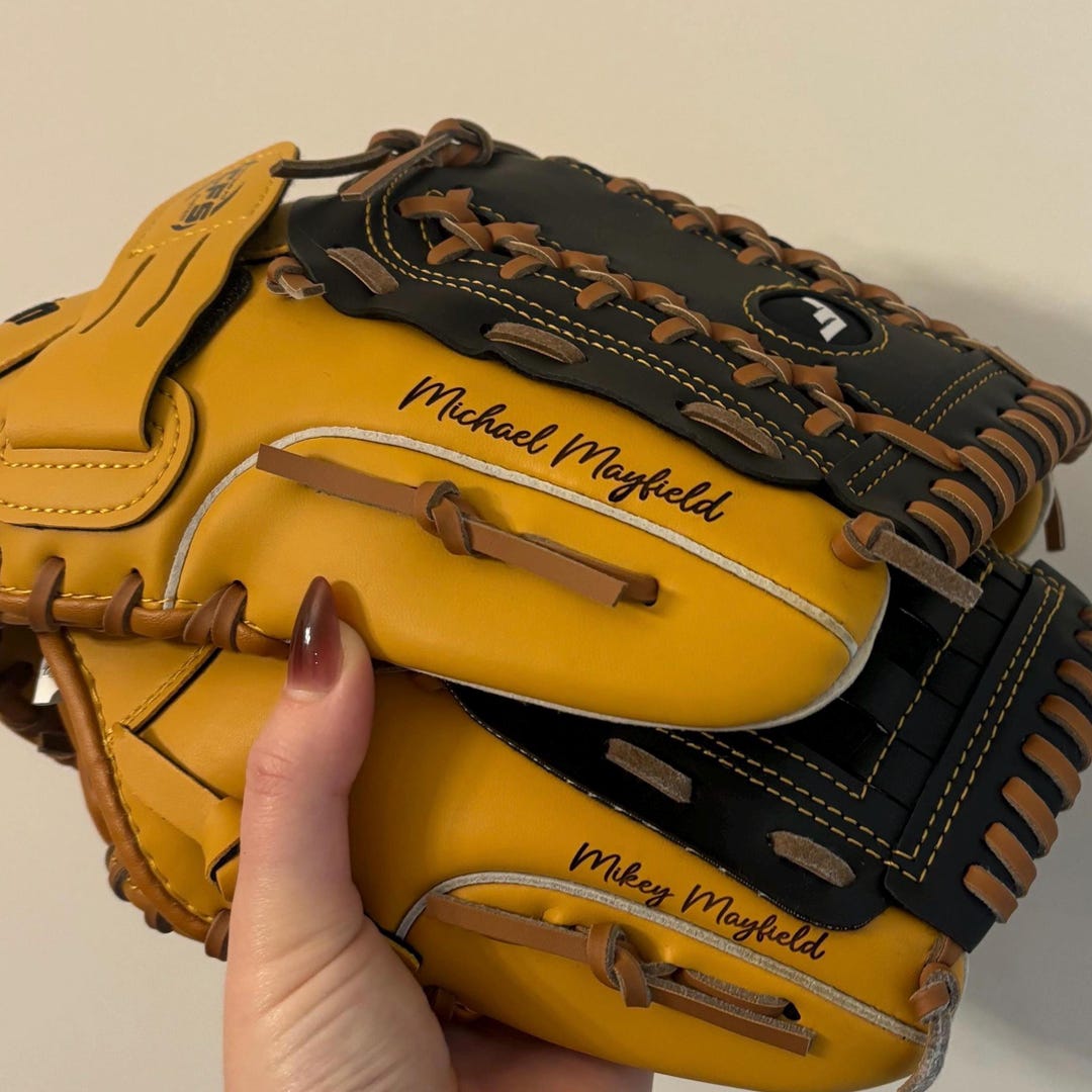 Personalized Engraved Baseball Glove, Custom Photo & Name - Etsy