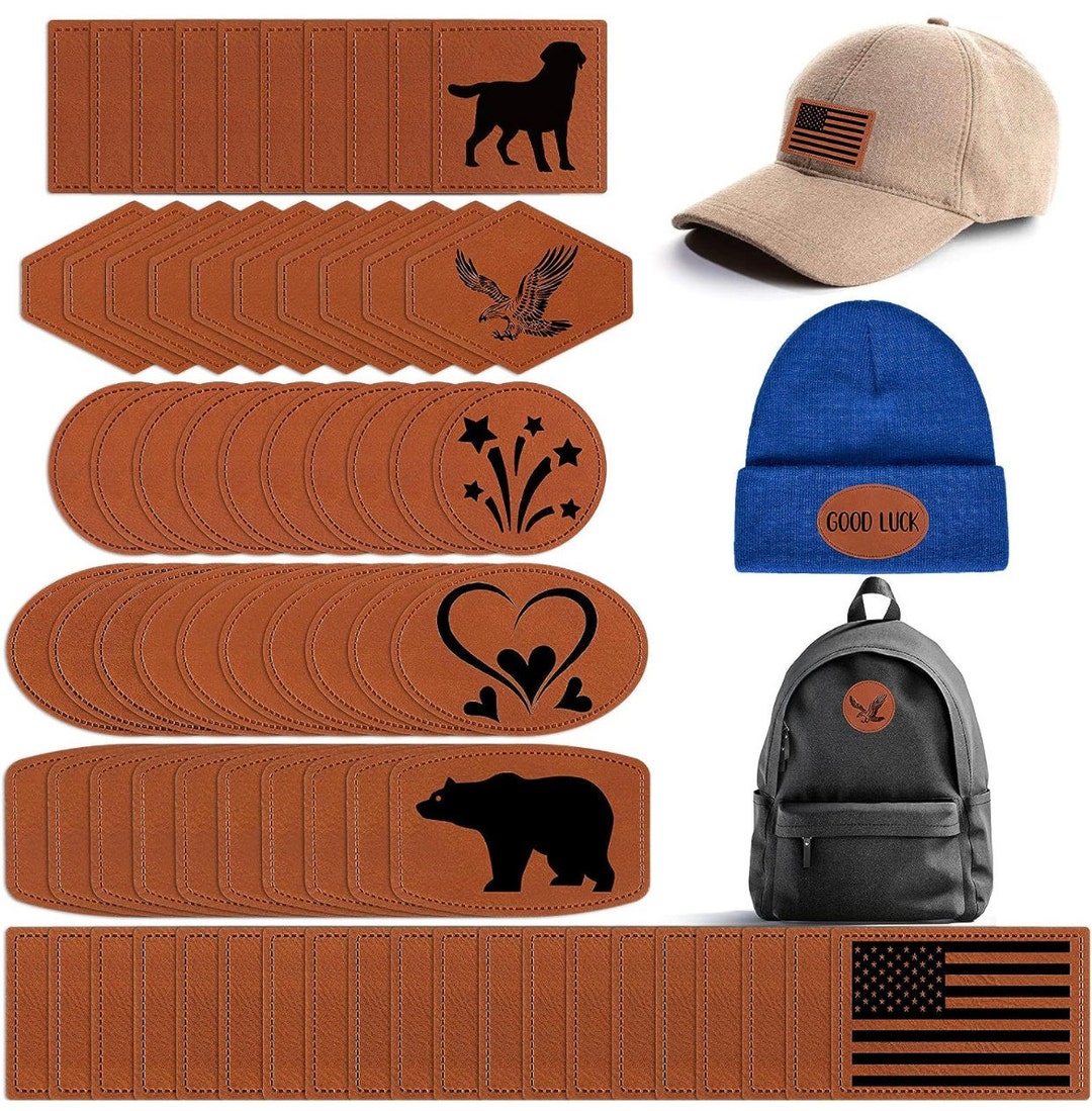 Personalized Engraved Leather Patches | Custom Iron-on With Adhesive - Etsy