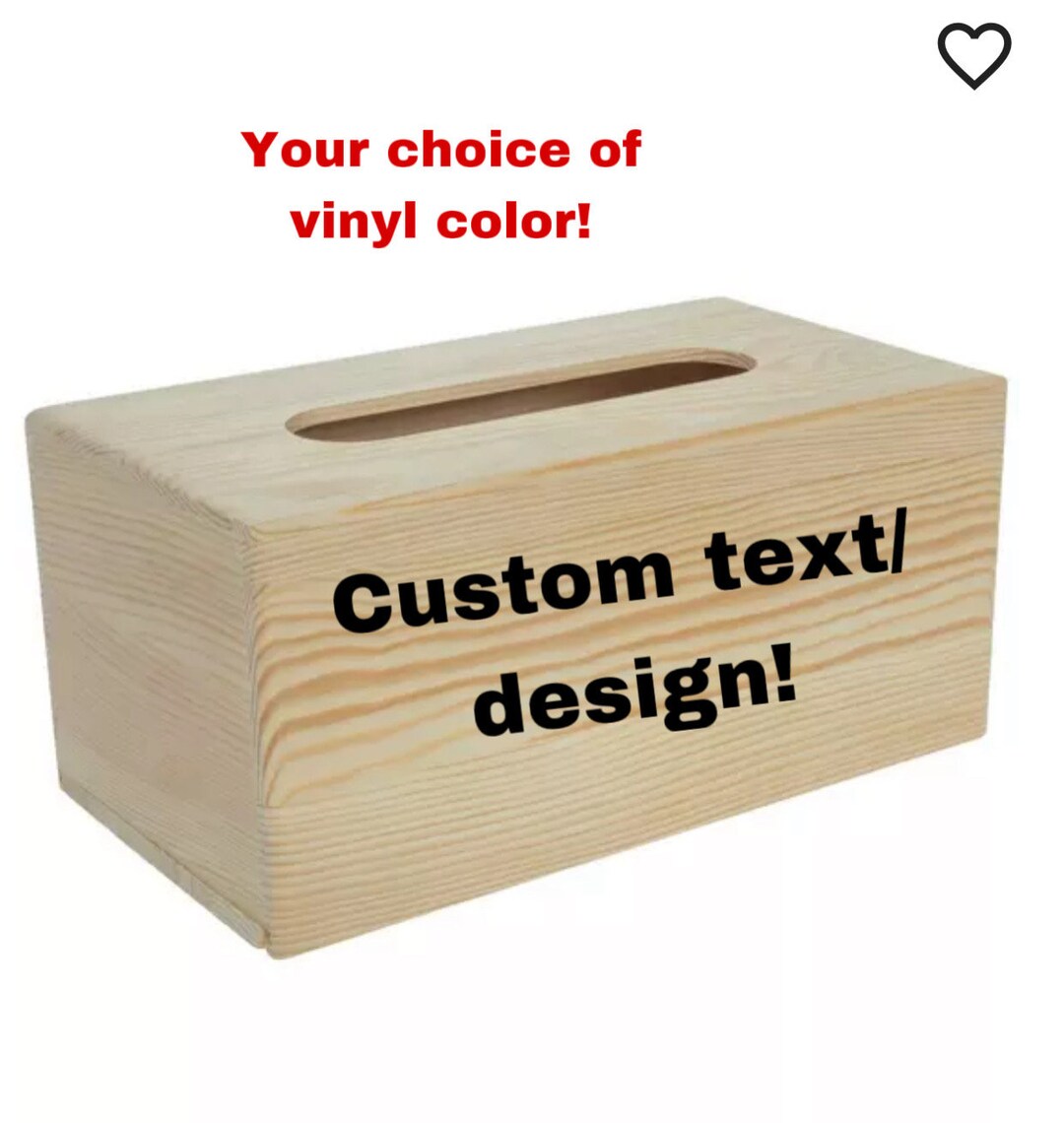 Personalized Wood Tissue Box Cover Custom Tissue Box - Etsy