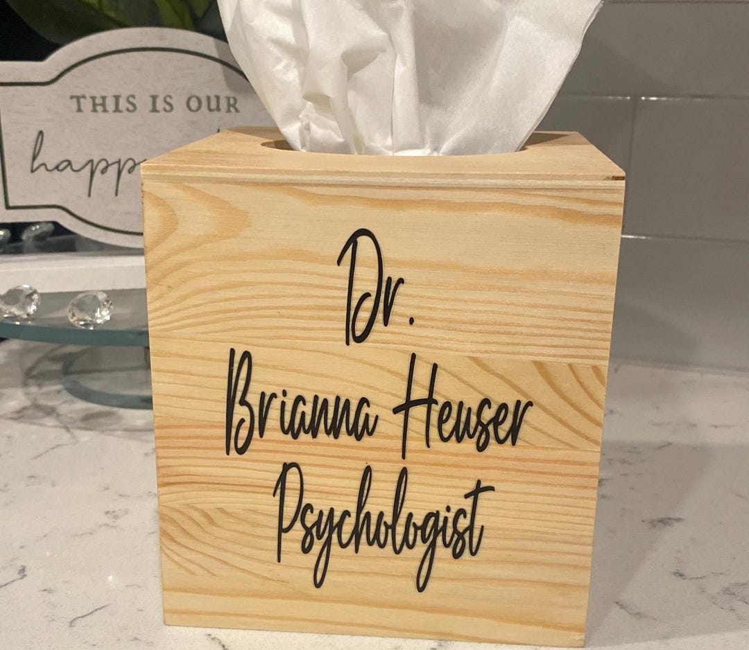 Personalized Wood Tissue Box Cover, Custom Tissue Box, Personalized ...