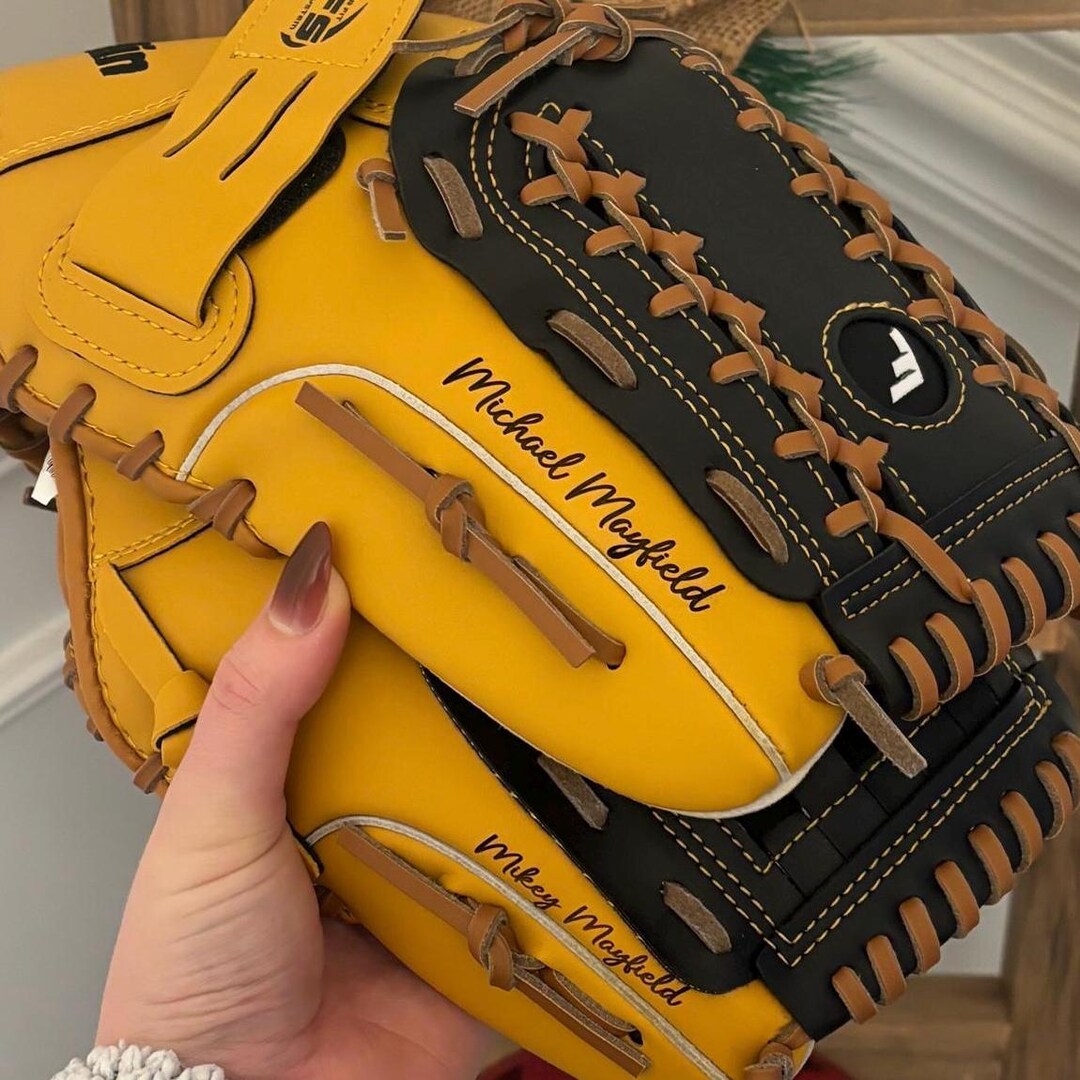 Personalized Engraved Baseball Glove, Custom Photo & Name - Etsy