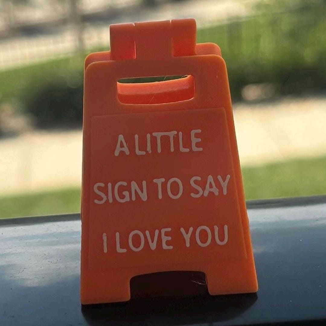 Personalized Mini 3D Printed Sign, Custom Message Gift - Etsy