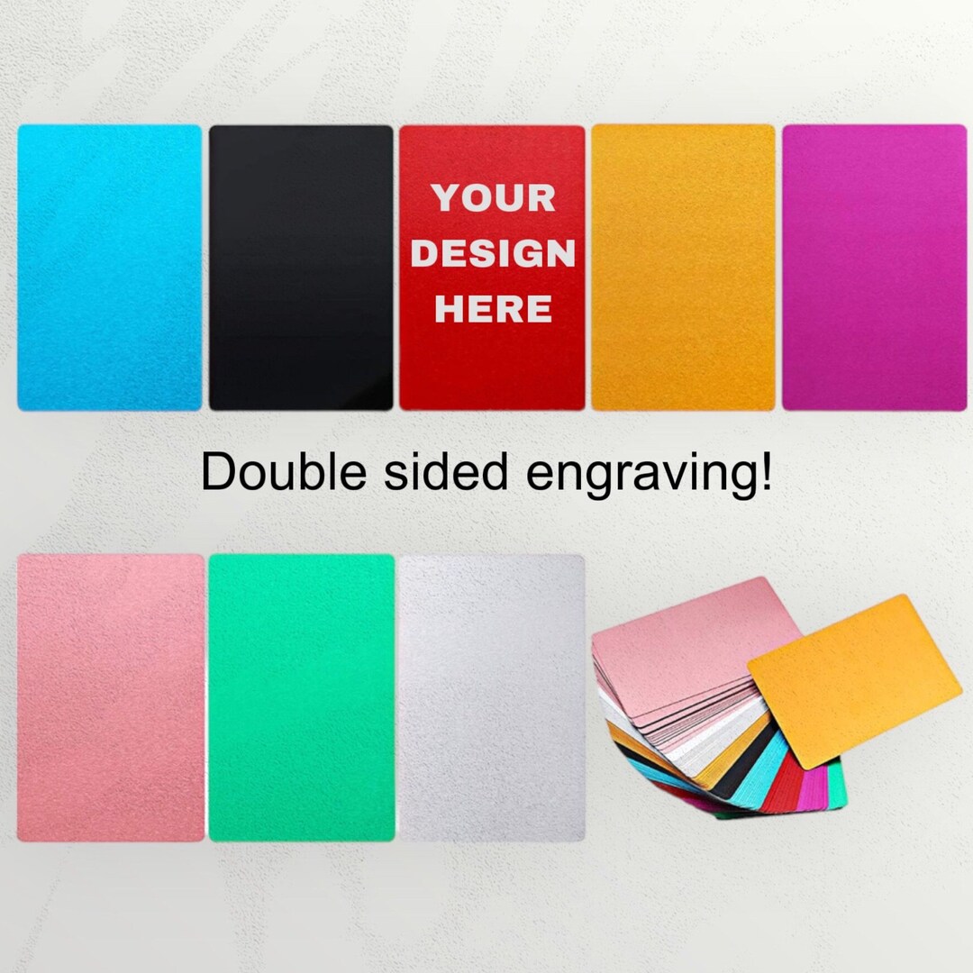 Custom Metal Engraved Business Cards Business Cards With - Etsy